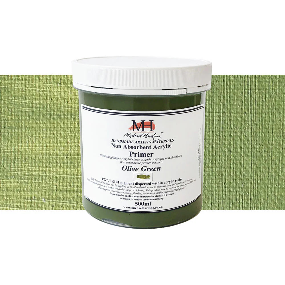 Michael Harding Non-Absorbent Acrylic Primer - Olive Green – The Art ...